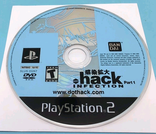 Dot .Hack INFECTION PS2 PlayStation 2 Part - DISC ONLY - WORKS | eBay