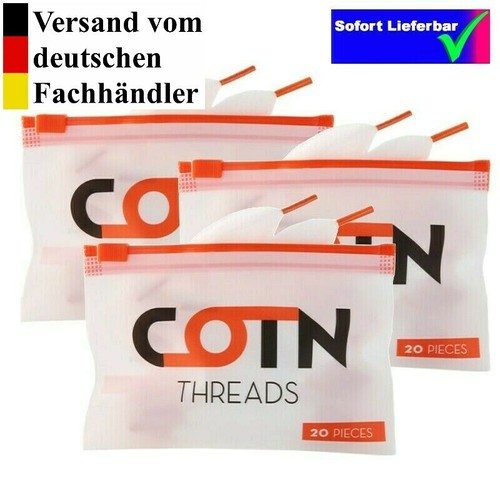 COTN Threads Watte Stränge Sticks für 3mm Coils Selbstwickler 20er Pack ...
