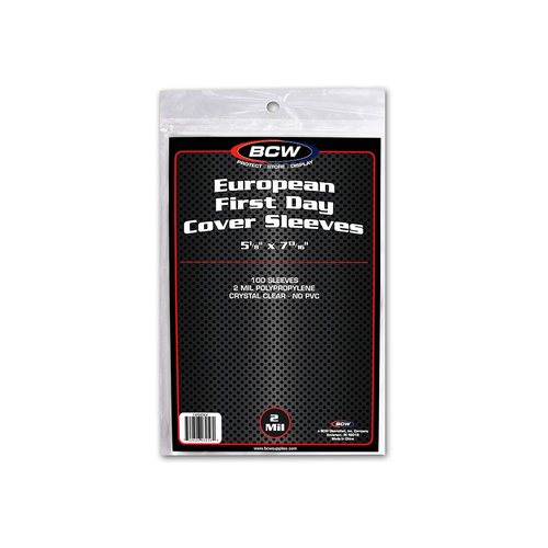 European First Day Cover Sleeves | 100 ct Archival Quality FDC ...