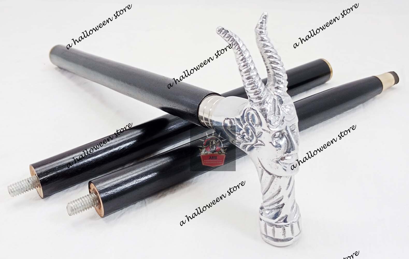 Narnia's Mr. Tumnus FAUN Head Handle Victorian Wooden… - Gem