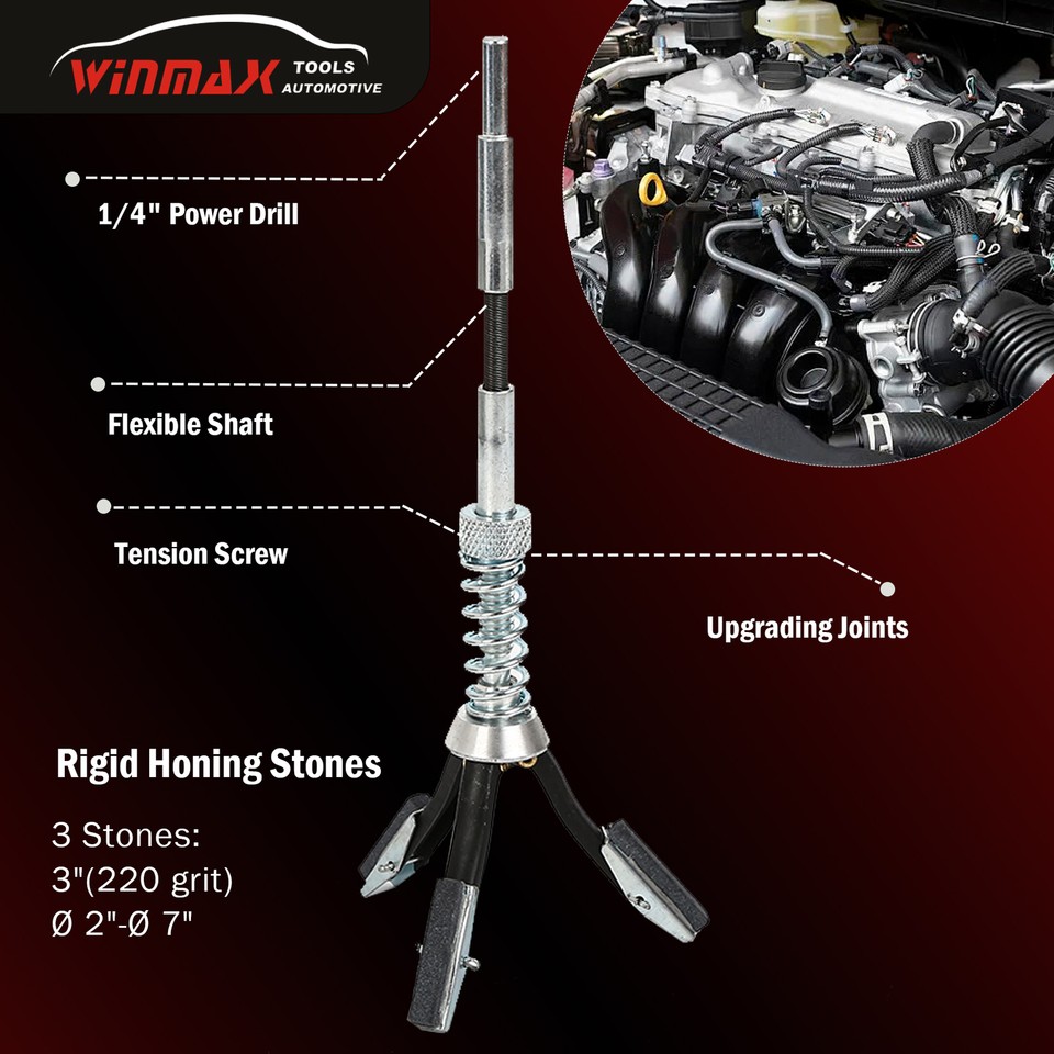 Adjustable Cylinder Honing Tool 3/4" to 7" Engine Cylinder Hone Tool ...