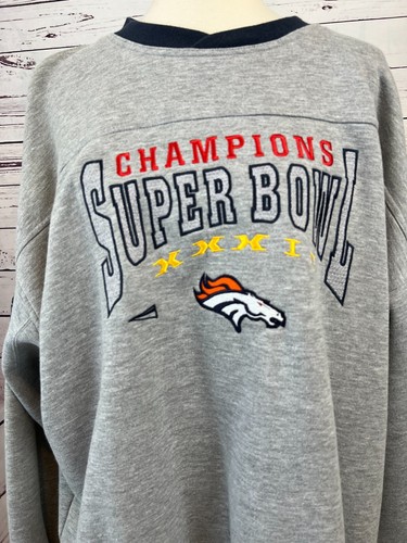 Lee Sport Sweatshirt Denver Broncos 2XL NFL Super Bowl Champions XXXII ...