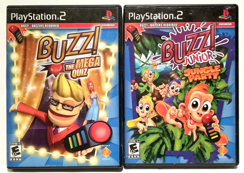 BUZZ! JUNIOR Jungle Party BUZZ! The Mega Quiz PS2 E Everyone Complete | eBay