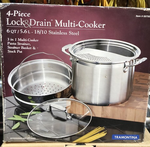 Lock and Drain Multi-Cooker Tramontina 3 in 1 Multi-Cooker Stainless ...