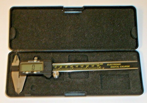 0-150mm Electronic Digital Caliper w/ Plastic Case Works Great | eBay