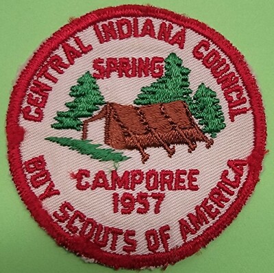 1957 Camporee patch CENTRAL INDIANA BSA SPRING CAMPOREE PATCH | eBay