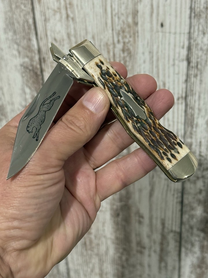 Nice! Star Hand Crafted 3358 S Made In Japan Cheetah Swing Guard Pocket ...