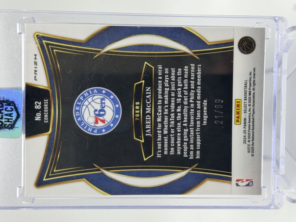 2024 PANINI SELECT JARED MCCAIN BLUE CAMO /99 CONCOURSE LEVEL | eBay
