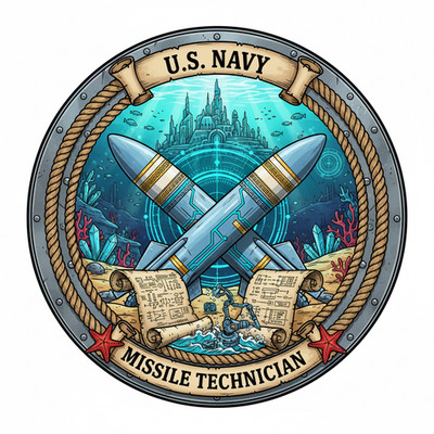 Navy Missile Technician Rate Sticker - Atlantis USN Edition 4" Decal | eBay