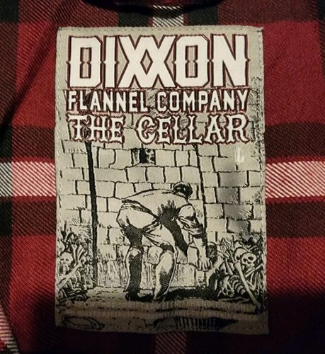 DIXXON Flannel Shirt Mens L Red White Black The Cellar Button Plaid ...