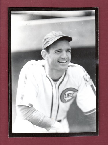 5" X 7" Photo CLAUDE PASSEAU, 1939 Cubs, made from original negative by ...