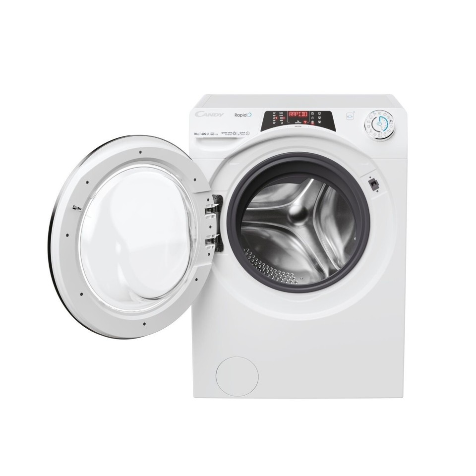 Candy RapidÓ 10kg 1600rpm Washing Machine - White RO16106DWMC7-80 | eBay UK