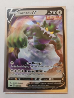 Pokémon TCG Tornadus V Chilling Reign 124/198 Holo Ultra Rare | eBay