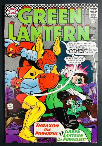GREEN LANTERN #50 1ST THRAXON - DC COMICS SILVER AGE 1967! GIL KANE ART ...