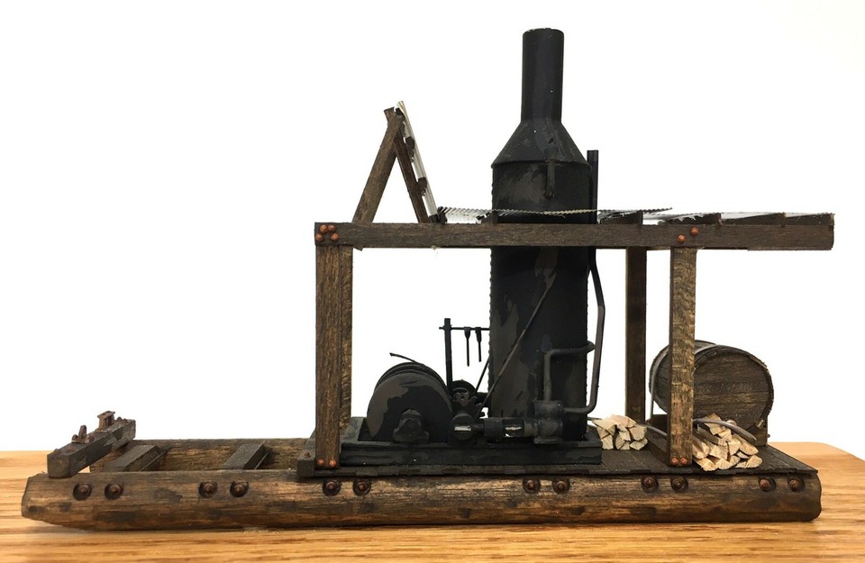 HO Yarder Steam Donkey Model Railroad Craftsman kit, castings, Lumber ...