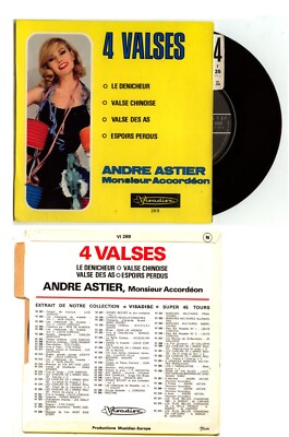 Vinyle 45T 4 Titres 1968 - André ASTIER Monsieur Accordéon | eBay