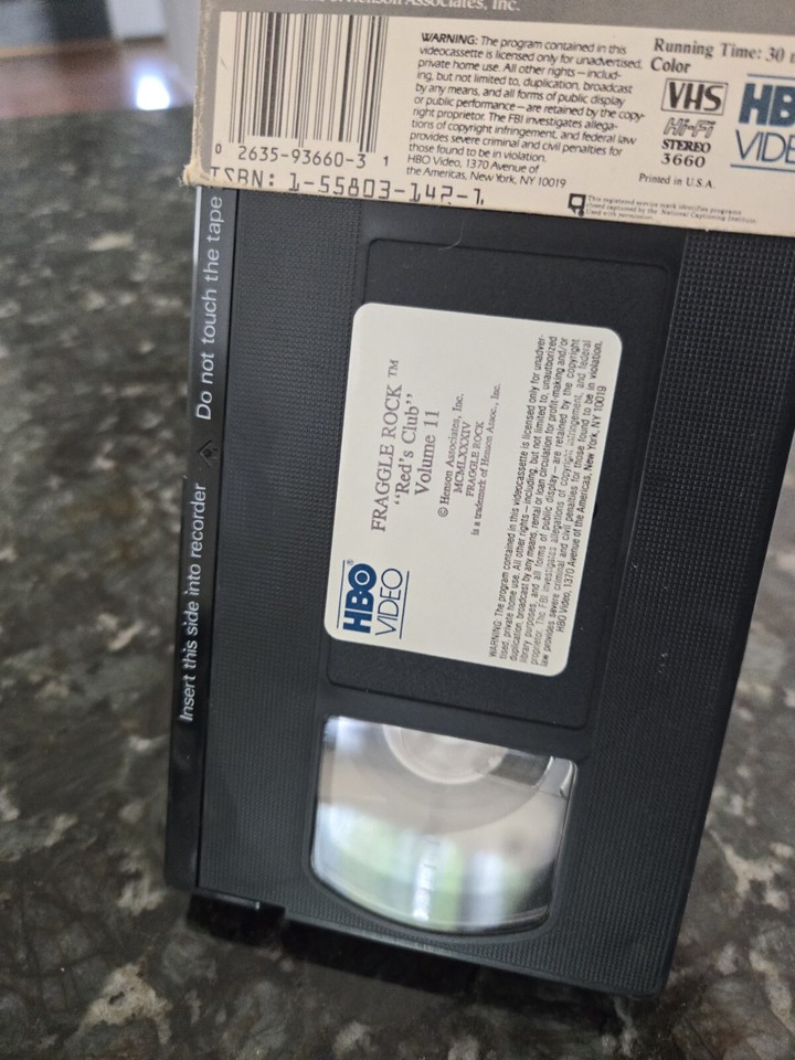 Fraggle Rock - V. 11 (VHS, 1990) Red's Club Hbo Video Puppeteers Jim ...