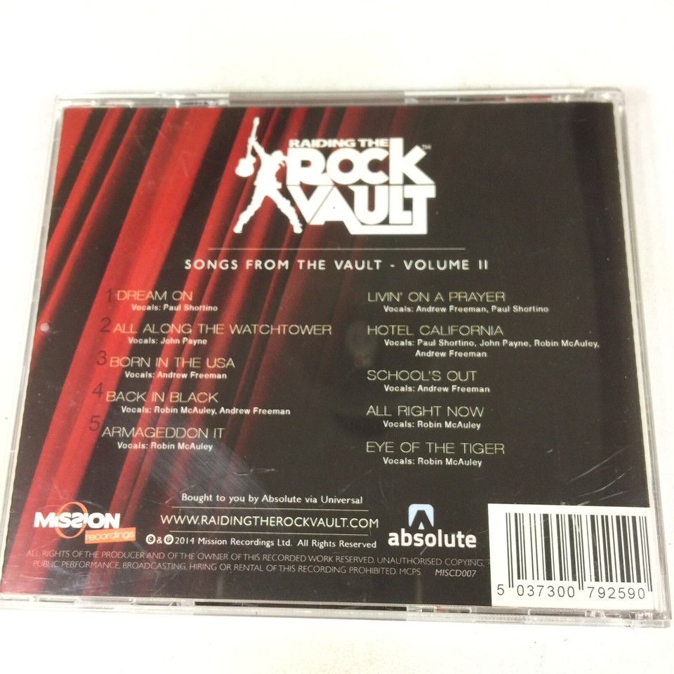 Raiding The Rock Vault – Songs From The Vault Volume II - AUDIO CD | eBay