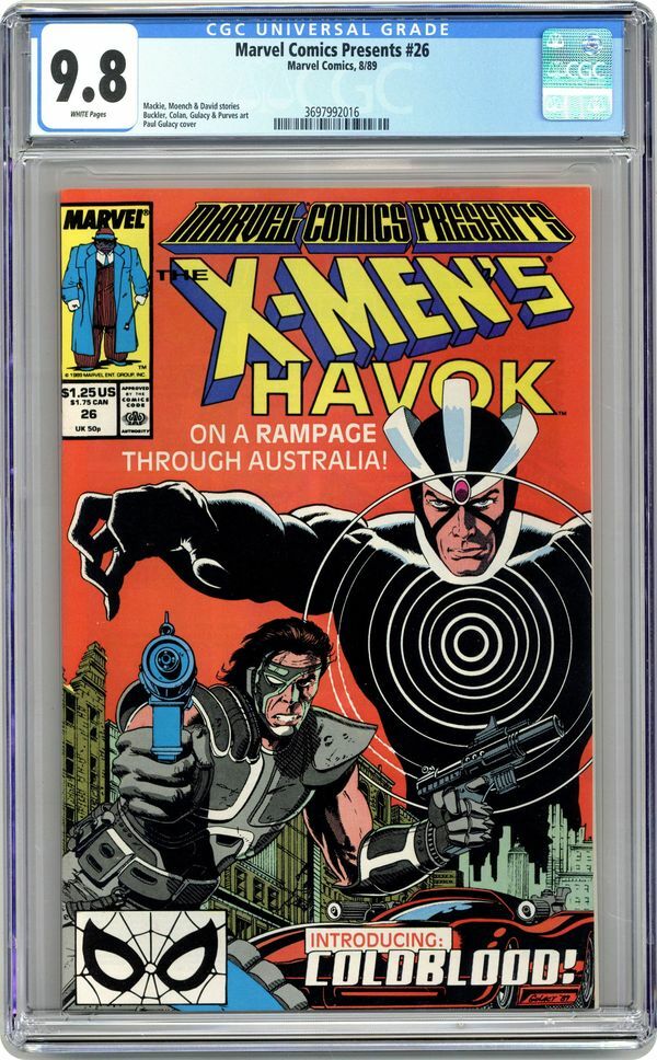Marvel Comics Presents 1988 26 CGC 9.8 / 1st appearance Coldblood ...