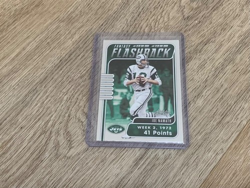 2020 Panini Absolute Fantasy Flashback Joe Namath Card #FF-JN Insert ...