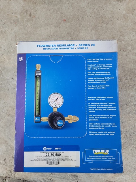 Miller Electric 22-30-580 Flowmeter Regulator Ar/co2/hel 30psig for ...