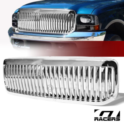 For 1999-2004 Ford F250/Excursion Chrome Vertical Front Hood Bumper ...