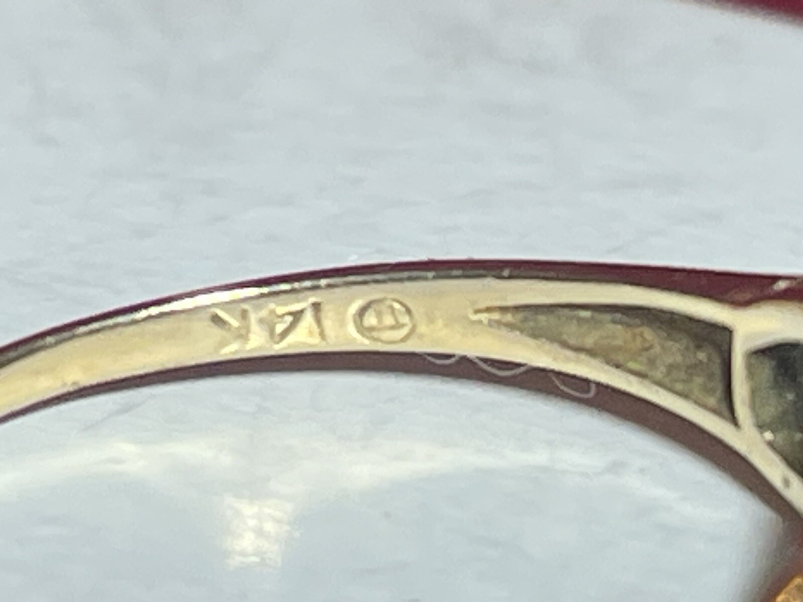 ANTIQUE 14K GOLD ROSE CUT DIAMOND RING SIGNED TRAUB… - Gem