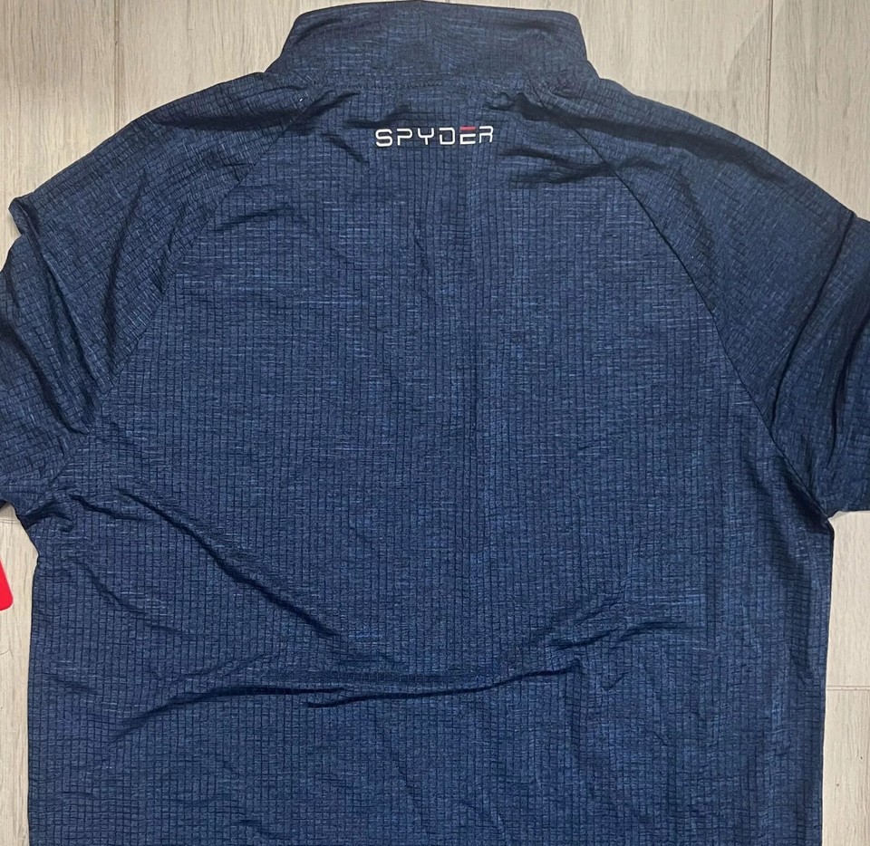 Spyder Active Men's PROWEB 4 Way Stretch 1/4 Zip Pullover | eBay