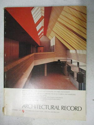 ARCHITECTURAL RECORD MAGAZINE SEPT 1976 FEIBES SCHMITT AMSTERDAM NY ...