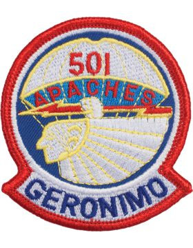 N-458 501 Apaches Geronimo Patch | eBay