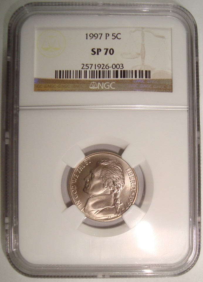 1997-P Matte Proof Jefferson Nickel Coin & Currency Set NGC SP70 | eBay