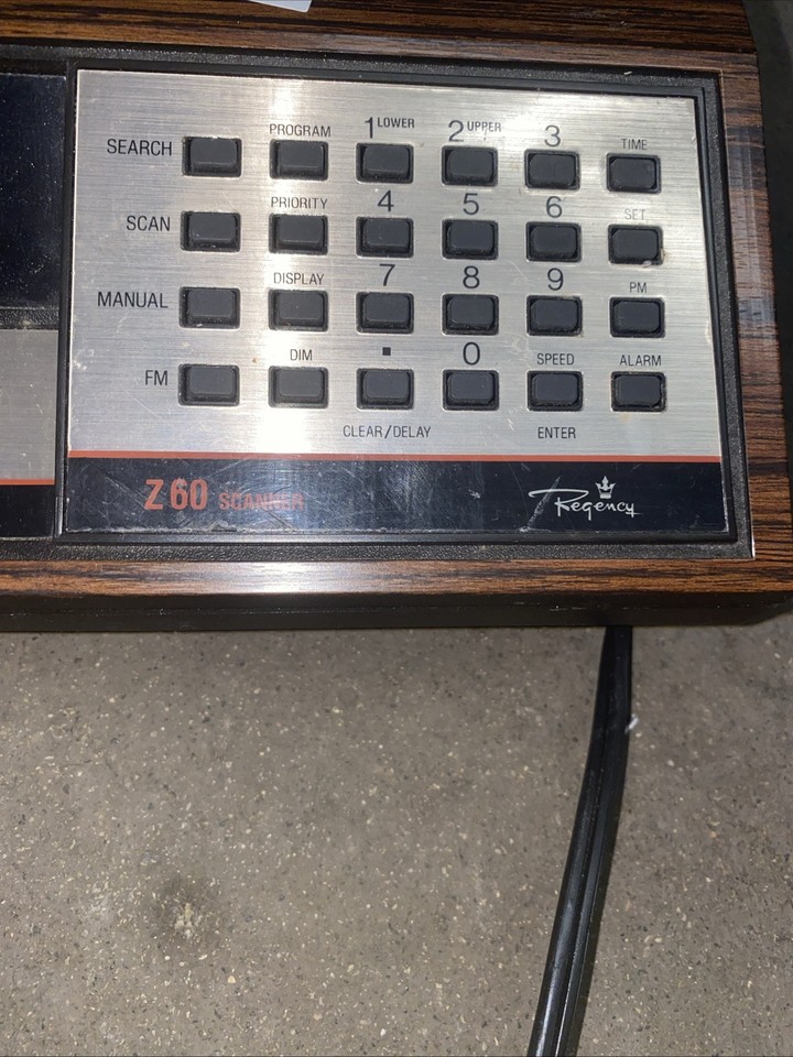 Vintage Regency Scanner Radio Receiver Z60 | eBay