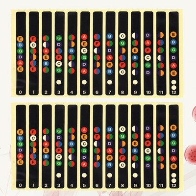 10 Pcs Fretboard Markers Guitar Practice Fretboard, for Beginner Labels ...