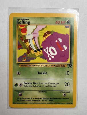 Koffing #58/82 Team Rocket Pokemon Card- WOTC- Vintage - TCG NM/M | eBay