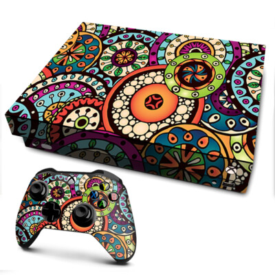 Xbox One X Console Skins Decal Wrap ONLY Ethnic Circles Pattern | eBay