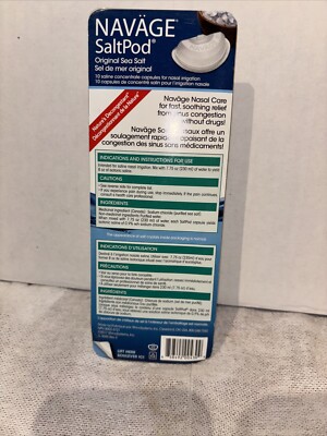 Navage Sea Salt Pods, 10 Count, Original Sea Salt, Factory Sealed | eBay