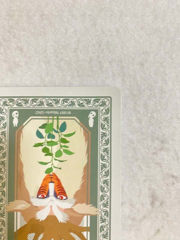 Princess Mononoke Forest Spirit Elf Kodama Ghibli Playing Card Spade ...