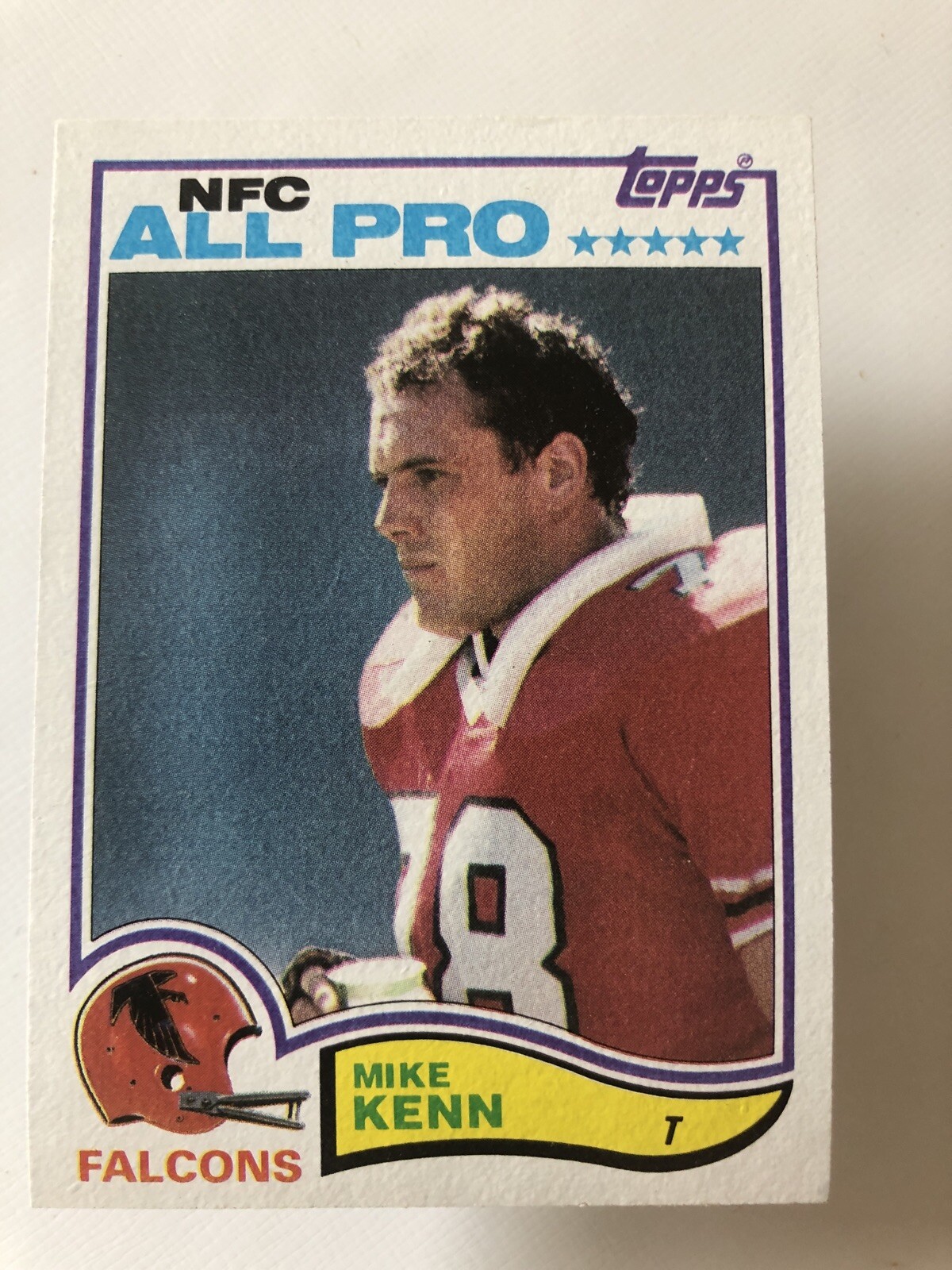 1982 TOPPS MIKE KENN ALL PRO ATLANTA FALCONS #284 CARD Michigan ...