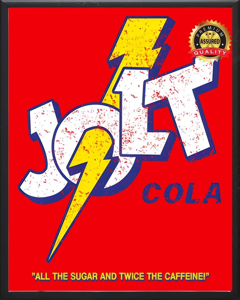 Jolt Cola - 1985 - All the Sugar And Twice The Caffeine - Metal Sign 11 ...