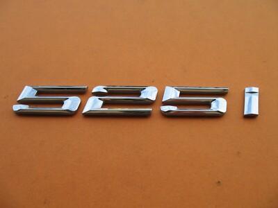 04-17 BMW 525I 525 I REAR TRUNK LID CHROME EMBLEM LOGO BADGE SIGN ...
