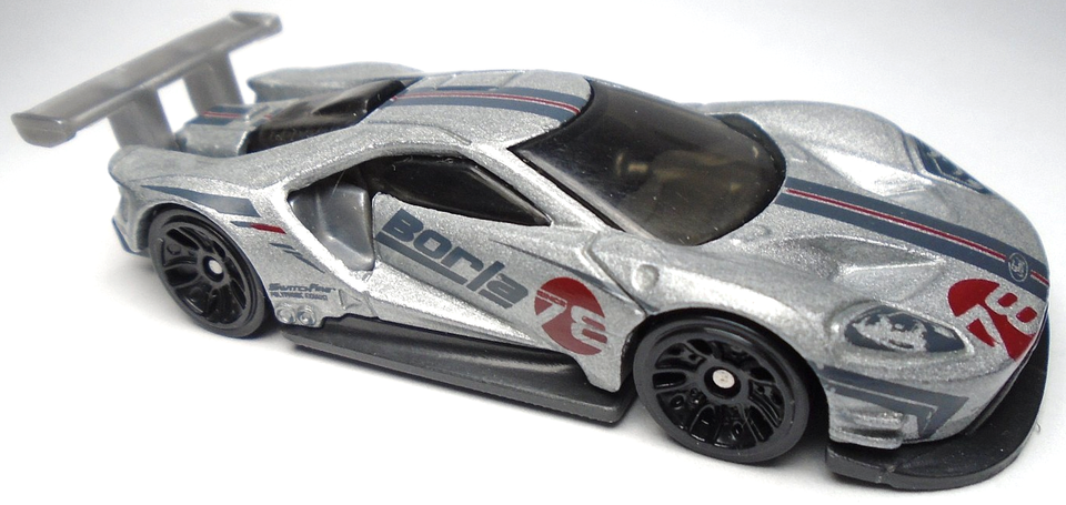 2020 HOT WHEELS SPEED GRAPHICS '16 FORD GT RACE SILVER DIECAST 3 1/8 ...