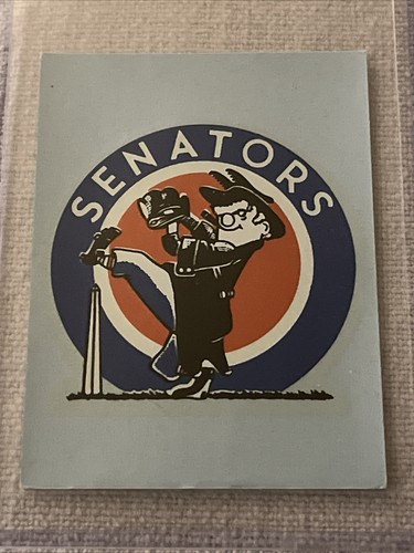 1960 Fleer Baseball Team Logo Decal Washington Senators Double Bubble ...