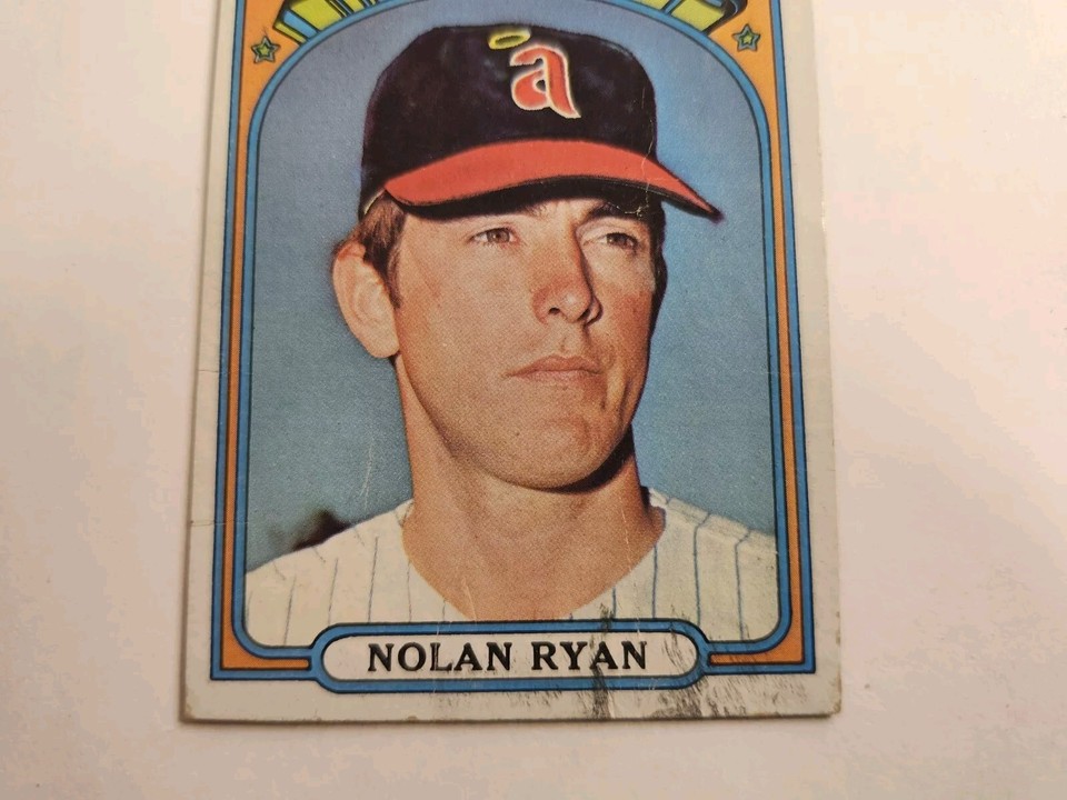 1972 TOPPS #595 NOLAN RYAN CALIFORNIA ANGELS HIGH NUMBER CARD -- VG ...