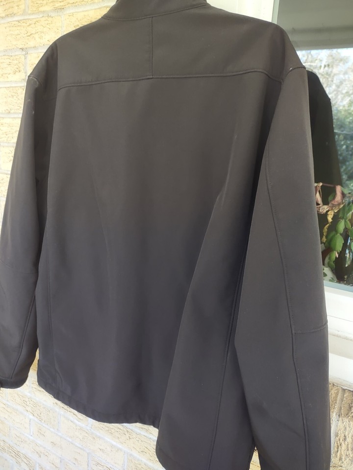 Weatherproof Thermal Polyester Insulated Jacket Black Size Large (men ...