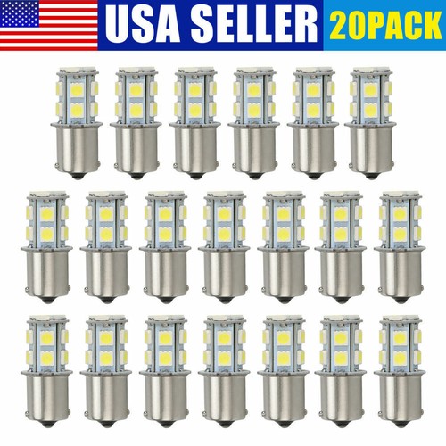20pcs Super White 1156 1141 13-SMD RV Camper Trailer LED Interior Light ...