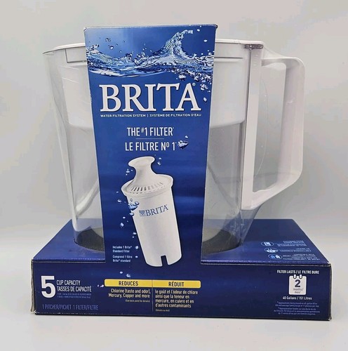 Brita Slim Model Water Filter Pitcher 5 Cup Capacity with Filter New In ...