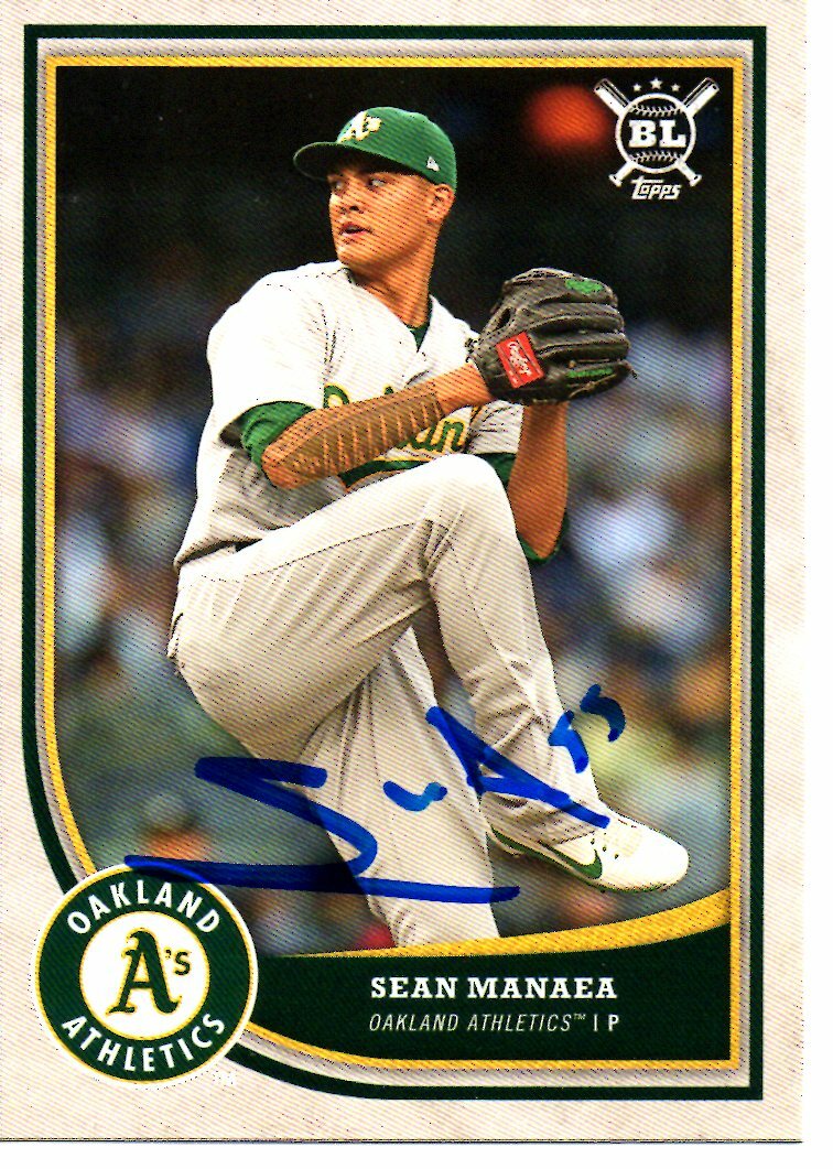 Sean Manaea Oakland Athletics A's 2018 Topps Big League Signed Card | eBay