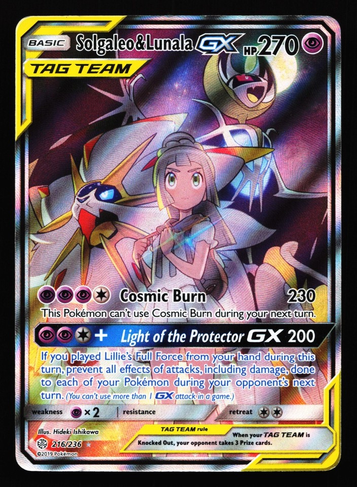 Solgaleo & Lunala GX 216/236 Sm-Cosmic Eclipse for sale | eBay