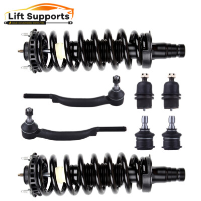 Front Quick Strut Assembly Upper & Lower Ball Joints Tie Rod Fits ...