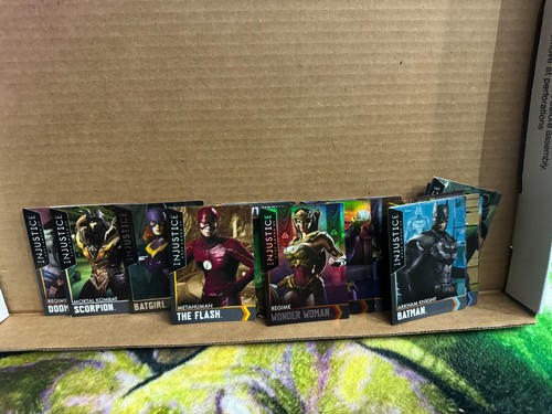 DC Injustice Cards Gods Among Us Arcade Game Series, several cards ...